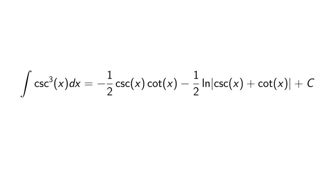What Is The Integral Of Csc 3 x Epsilonify